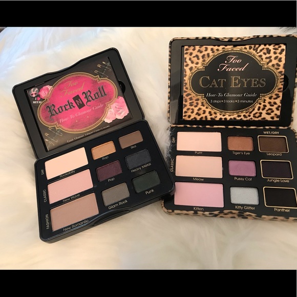 Too Faced | Makeup | Too Faced Cat Eyes And Rock N Roll Palettes | Poshmark